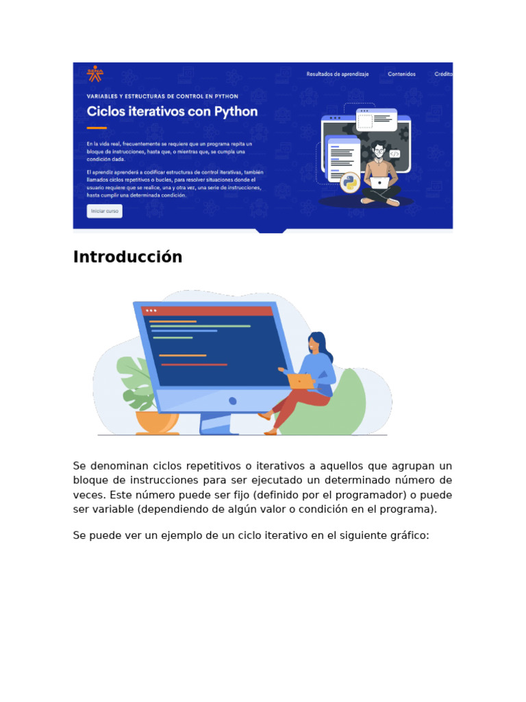 Ciclos Iterativos Con Python | PDF | Informática | Ingeniería de software