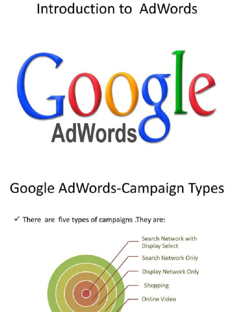 Google Adwords | PDF