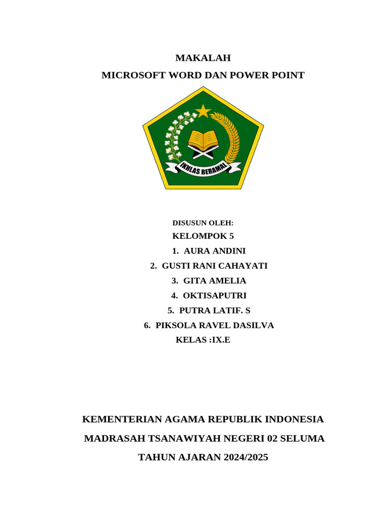 Makalah Word Dan Powerpoint KLP 5 | PDF