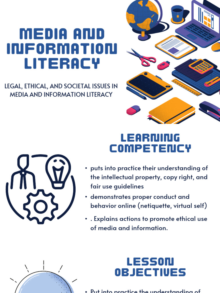 Lesson 2-3 Legal Ethical and Societal Issues in Media and Information ...