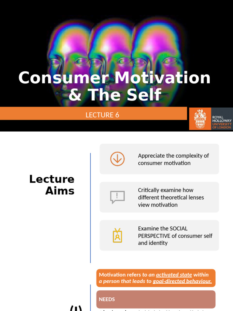 Consumer Motivation The Self | PDF | Motivational | Motivation