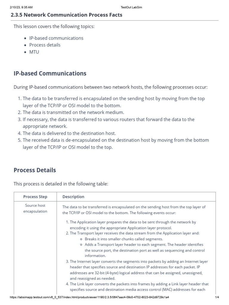 Understanding Network Communication Steps | PDF | Osi Model | Internet ...