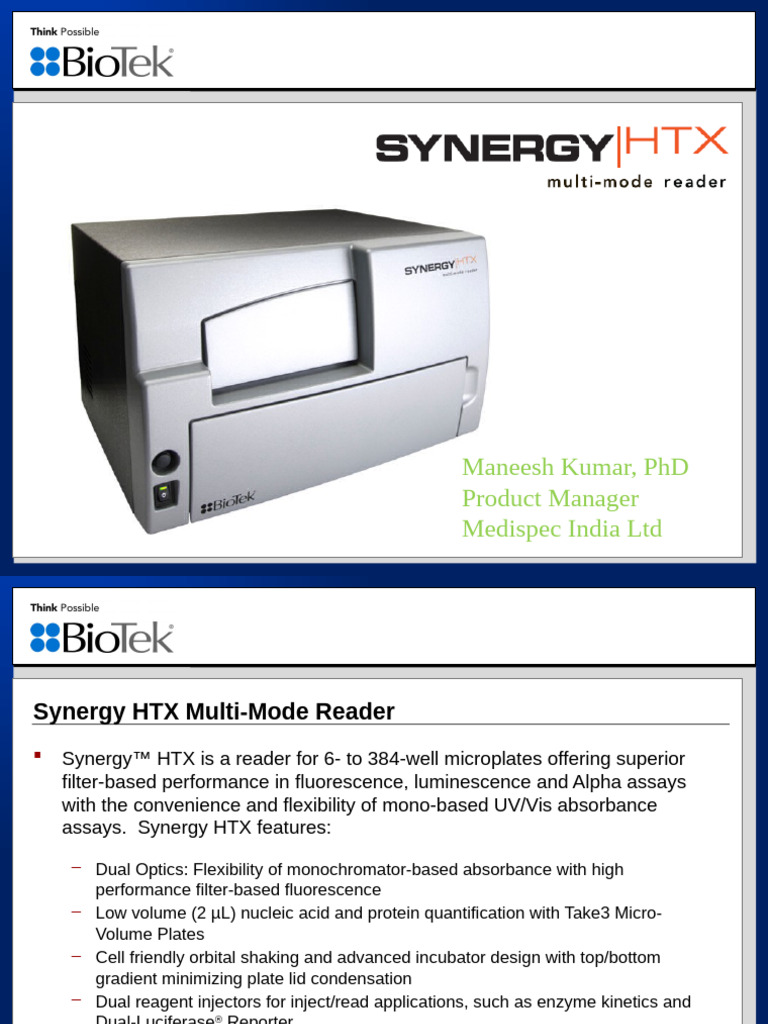 Synergy HTX - Sales Presentation | PDF | Scientific Techniques ...