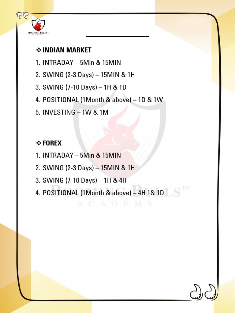 Forex Time Frames Overview | PDF