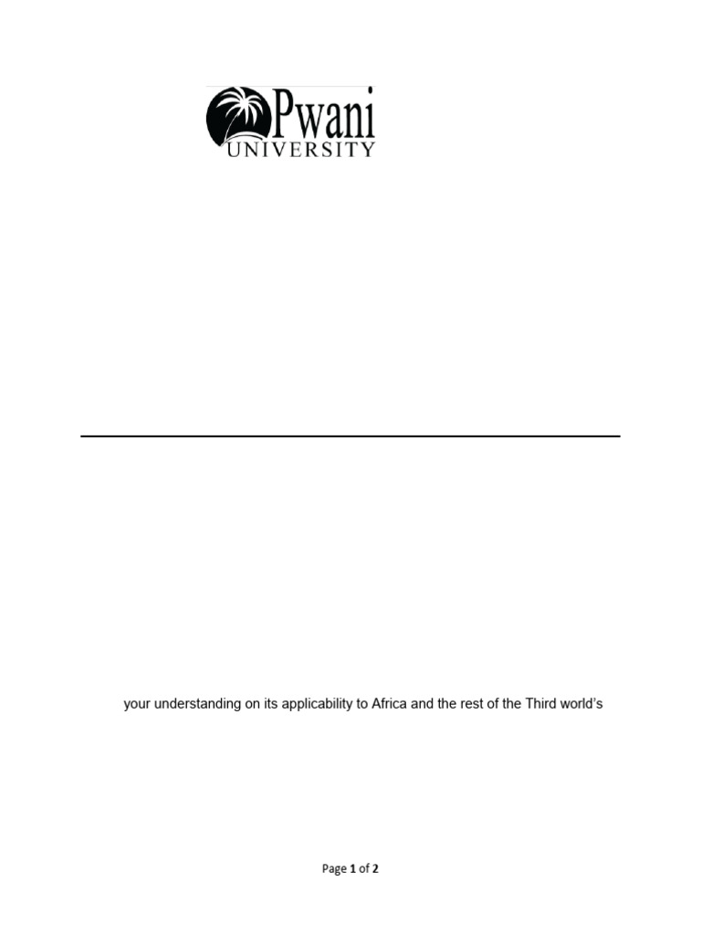 Ahs b305 - Dependency and Underdev. Theories | PDF