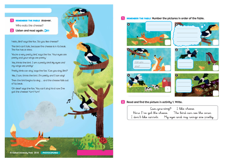 The Fox and The Bird Worksheet 2 | PDF