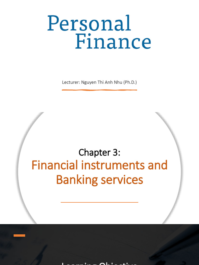 Chapter 3 - Financial Instruments and Banking Services | PDF | Federal ...