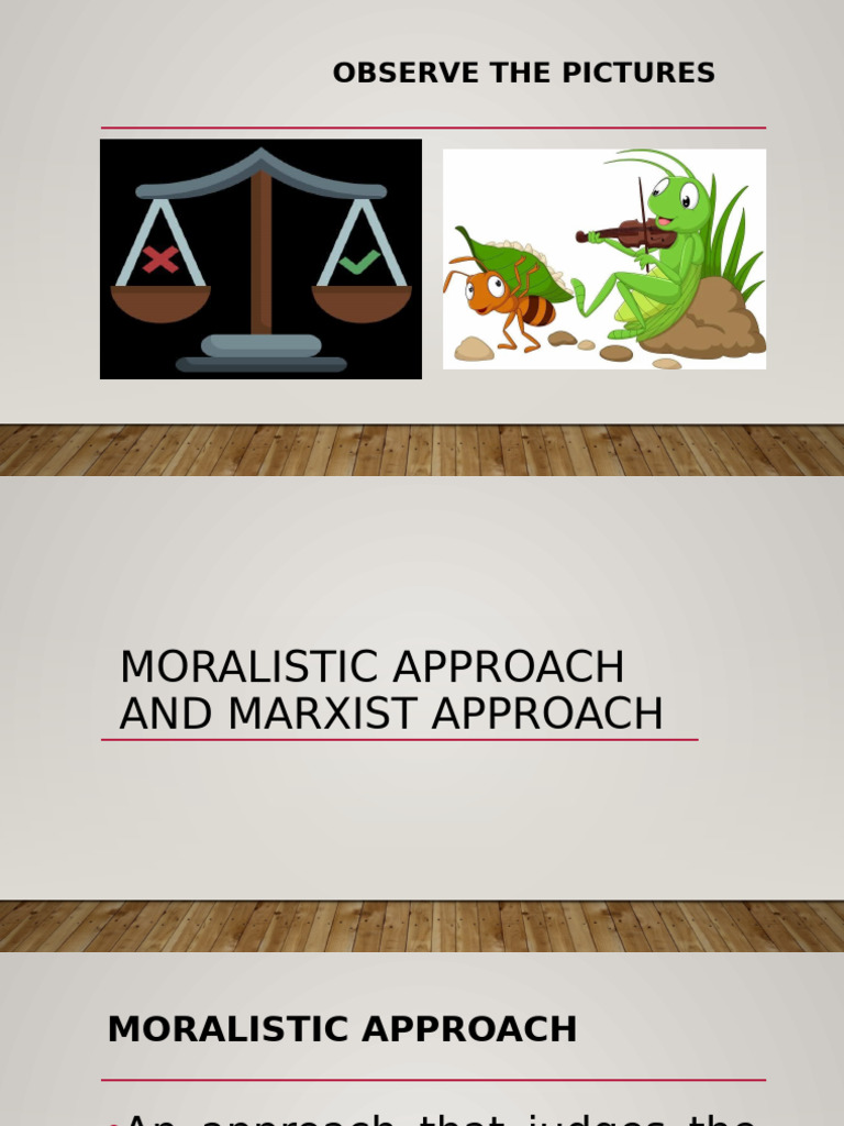 Moral and Marxist Literary Approaches | PDF | Marxism | Economies