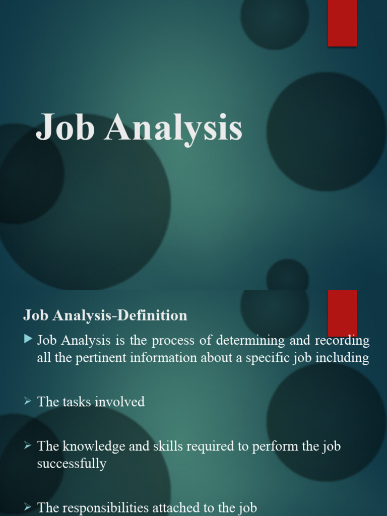Ilide - Info Job Analysis PR | PDF | Industrial And Organizational Psychology | Behavioural Sciences