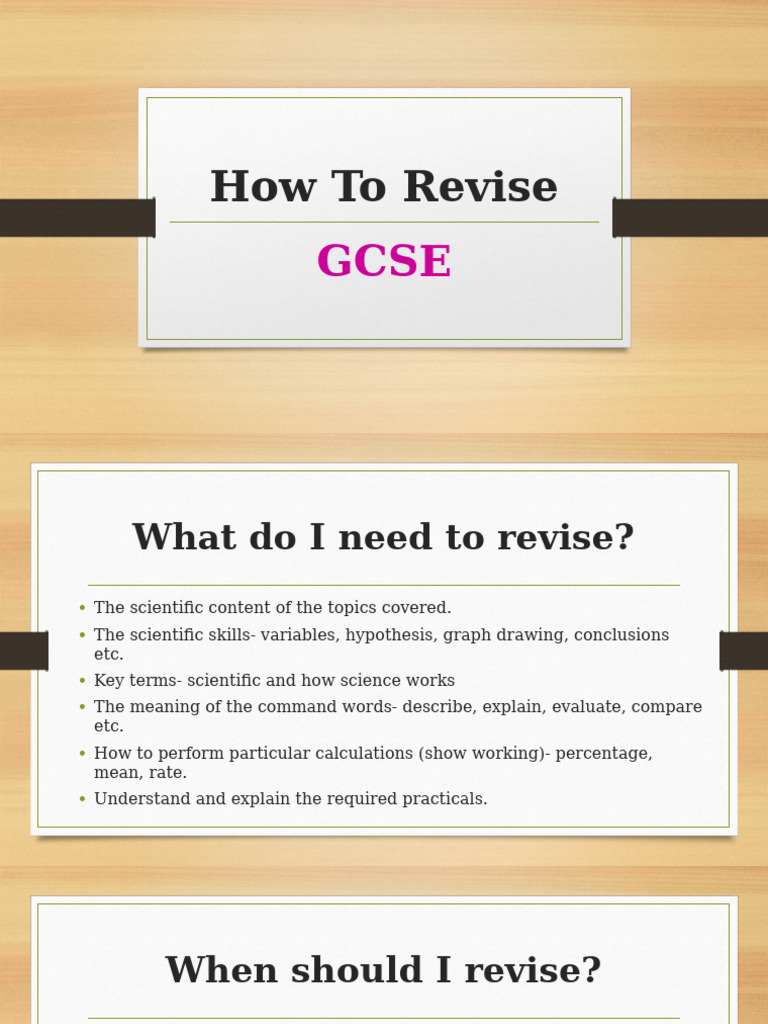 How To Revise | PDF