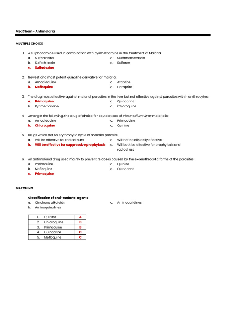 MedChem - Reviewer (1st Part) | PDF | Drugs