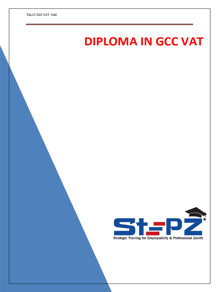 GCC VAT Diploma Overview and Training | PDF | Value Added Tax | Taxes