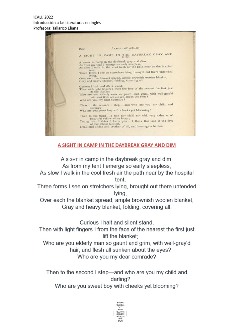 Walt Withman - Poems-Second Part | PDF