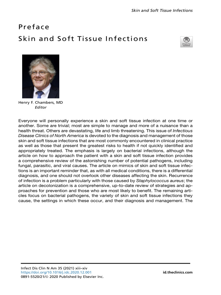 Skin and Soft Tissue Infections - Idc | PDF | Infection | Pathogen