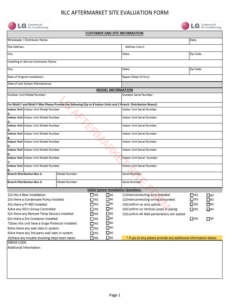 Job Site Report Multi F - Multi F Max Rev 3.1 | PDF | Electrical ...