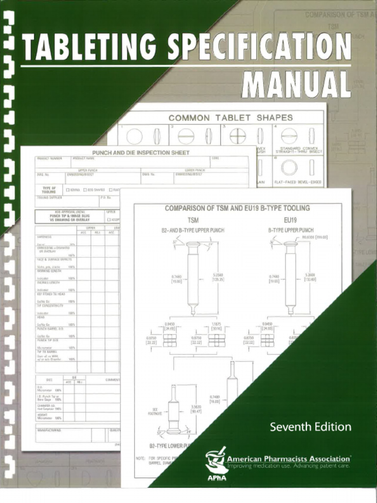 Tableting Specification Manual | PDF