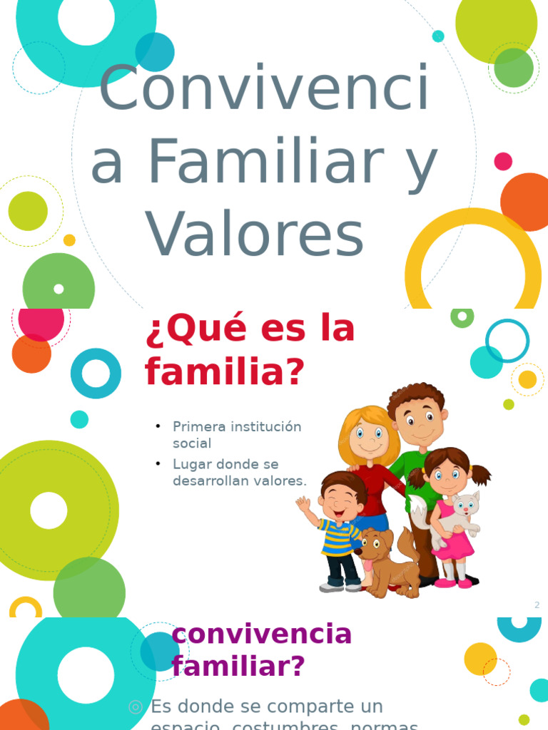 Valores y Convivencia Familiar | PDF