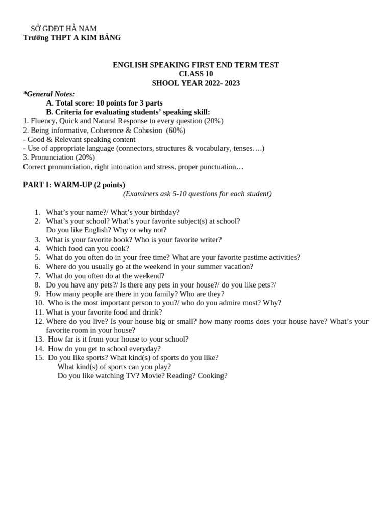 KBA_CKII_SPEAKING | PDF | Learning | Human Communication