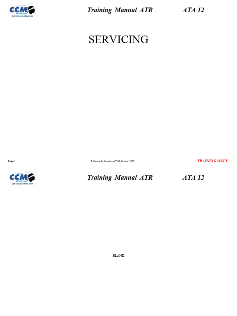 ATA 12 Sevicing | PDF | Vehicles | Transport