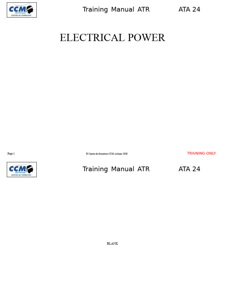 ATA 24 Electrical Power | PDF | Computer Engineering | Electromagnetism