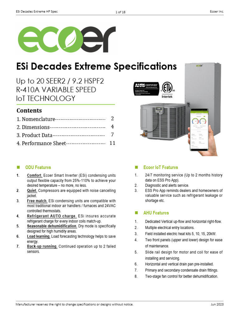 ESi Decades Extreme HP Specifications | PDF | Fuse (Electrical) | Air ...