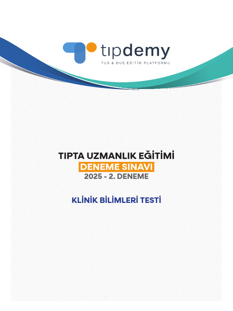 Tipdemy Kli̇ni̇k Bi̇li̇mler 13 Şubat | PDF