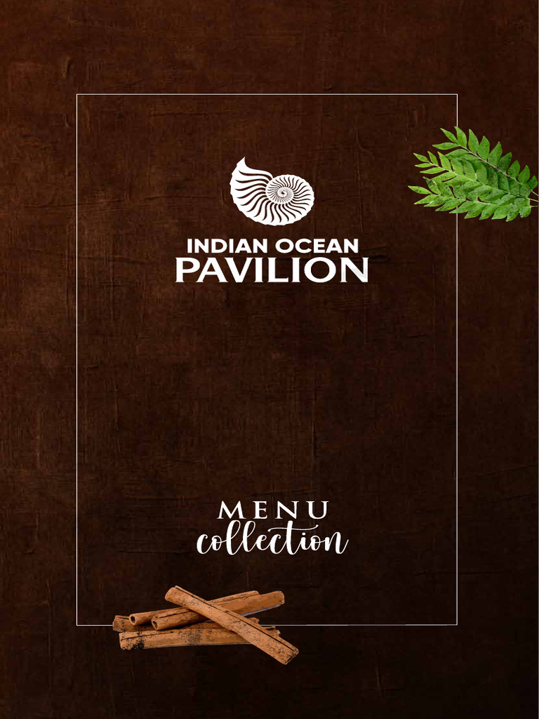 Indian Ocean Pavilion Menu Overview | PDF | Curry | Chutney
