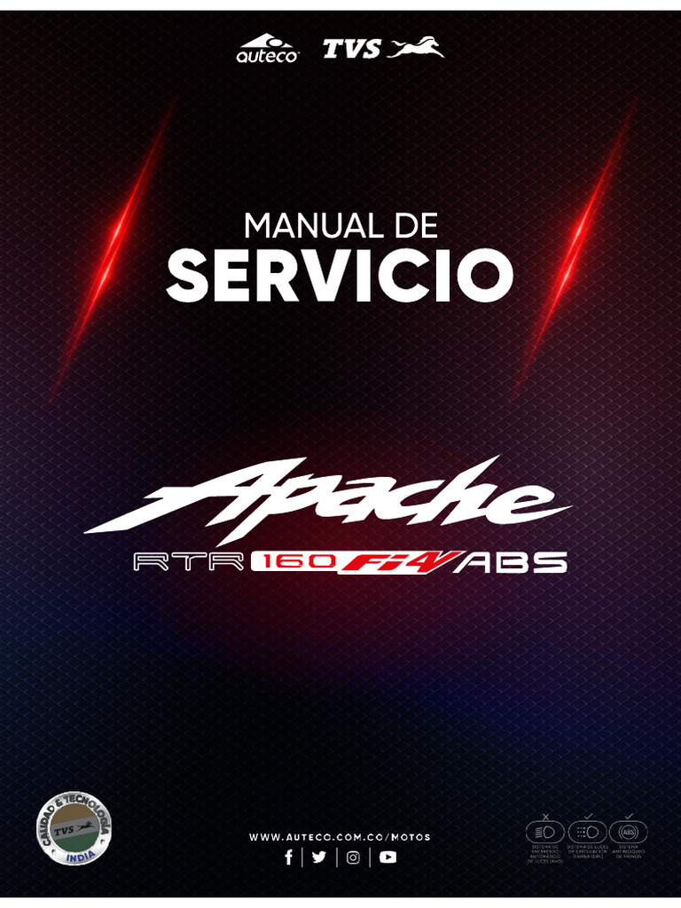 1.manual de Servicio APACHE 160 FI | PDF | Transmisión manual | Gasolina