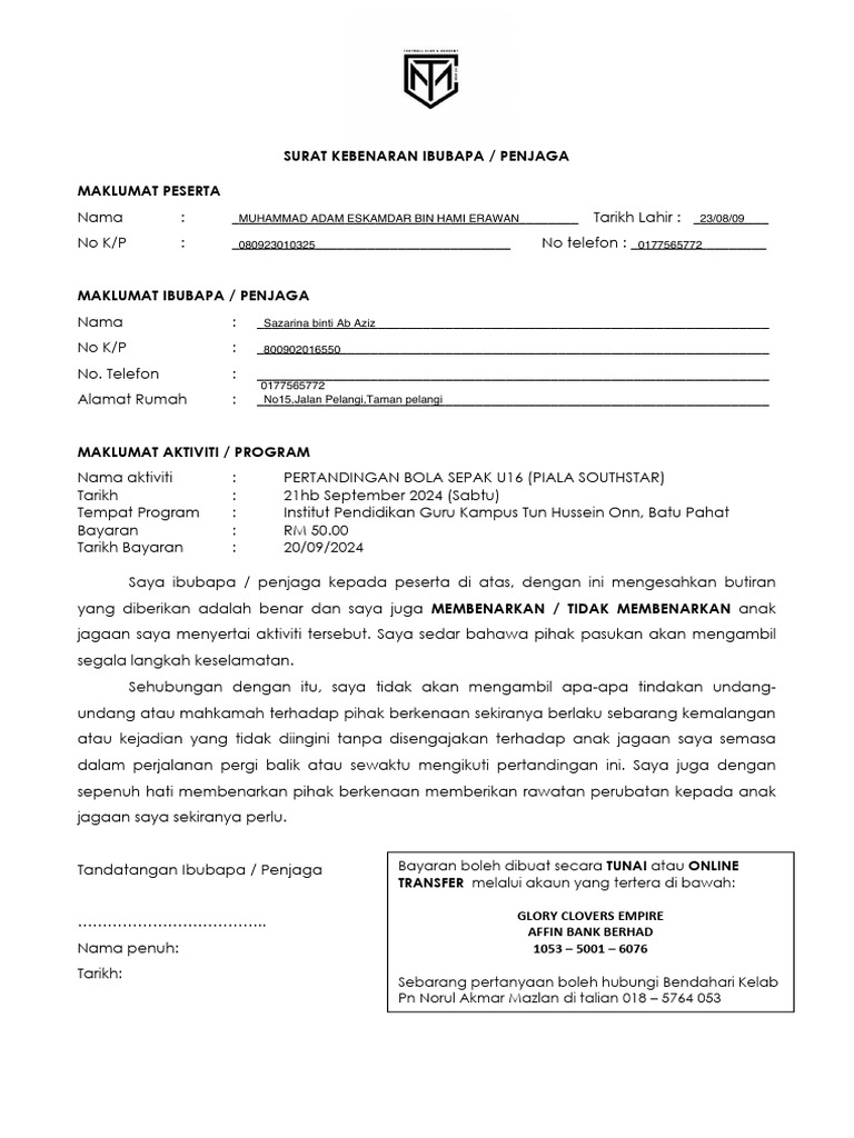 Surat Kebenaran Ipg | PDF