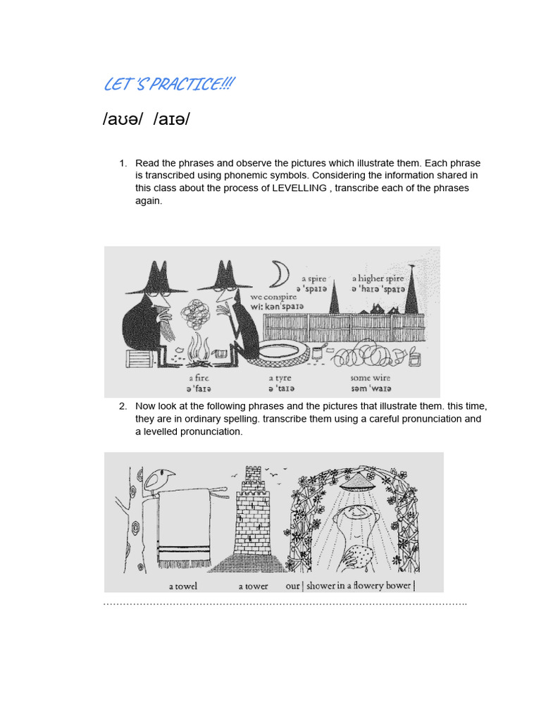 Triphthongs PRACT & ASSIGN May 16th.docx | PDF