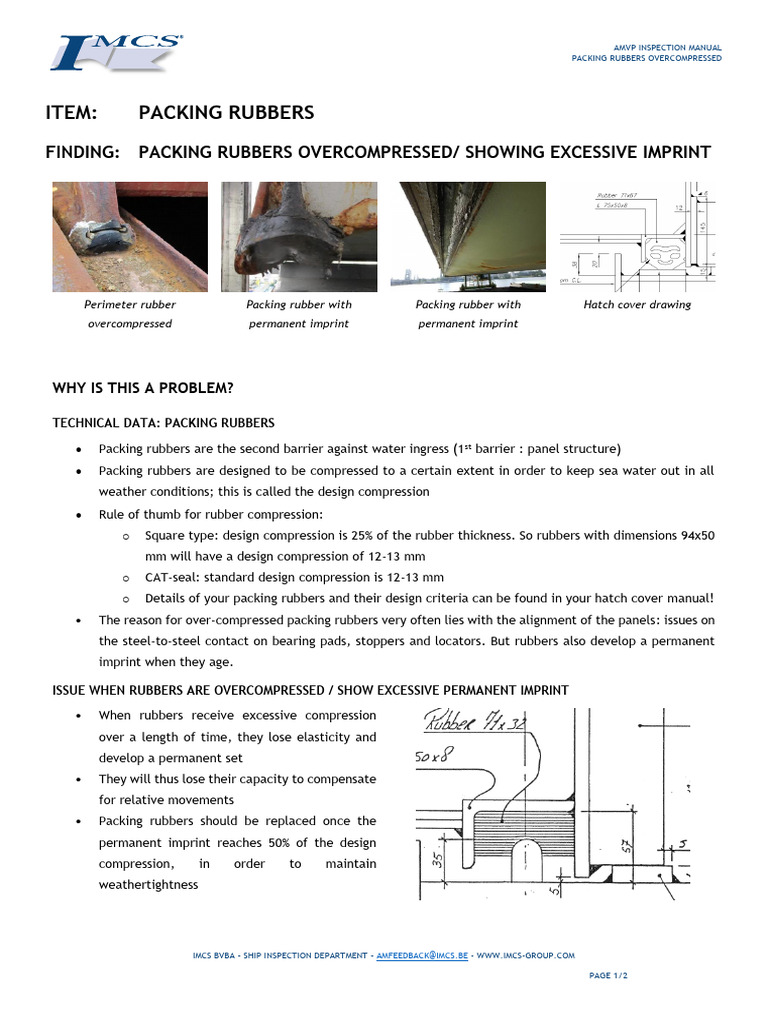 Overcompressed Packing Rubbers Issues | PDF | Natural Rubber
