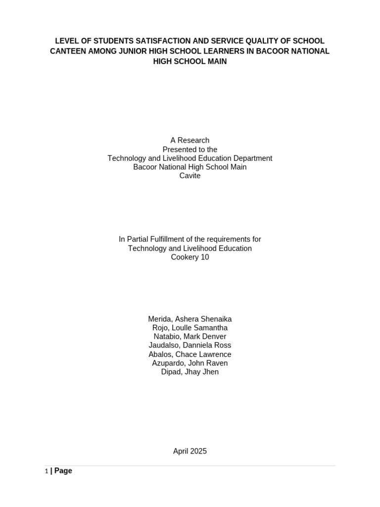 Research Title Format - Group 2 | PDF | Knowledge | Learning