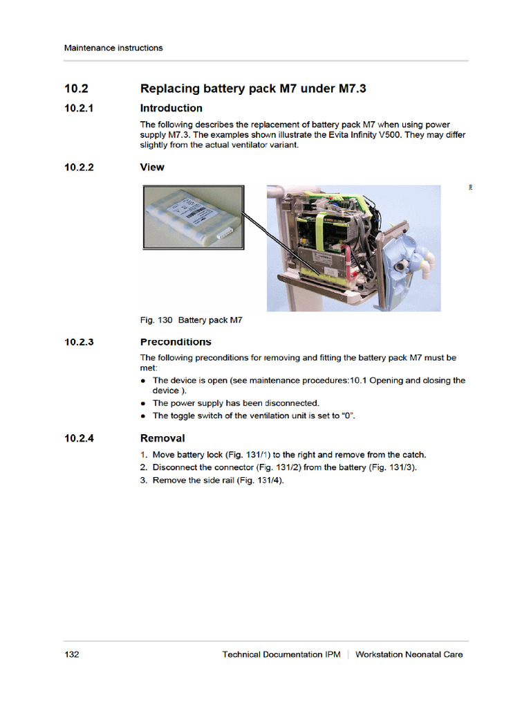Replace Battery VN500 | PDF