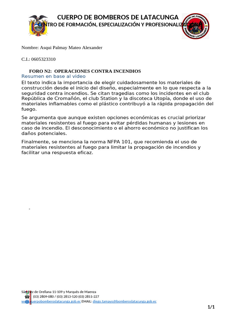 Foro N2 Asp Asqui Mateo. | PDF