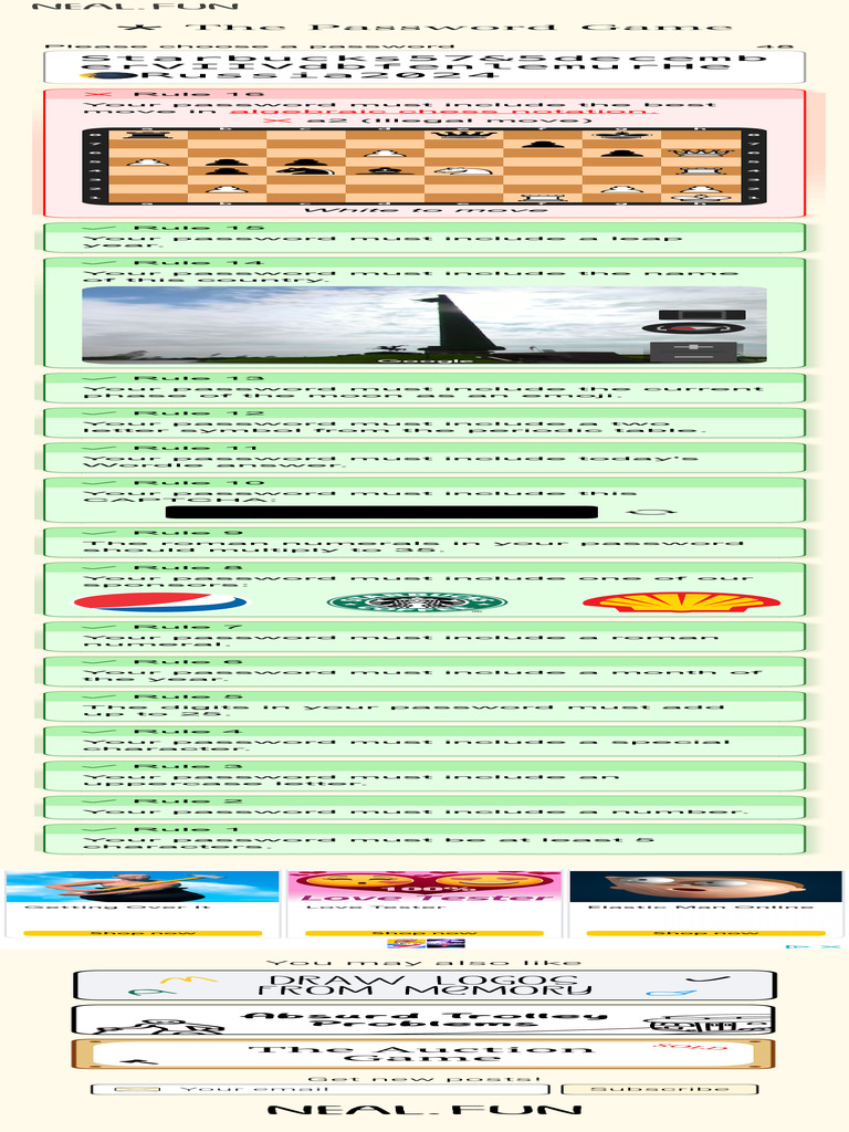 The Password Game 2 | PDF