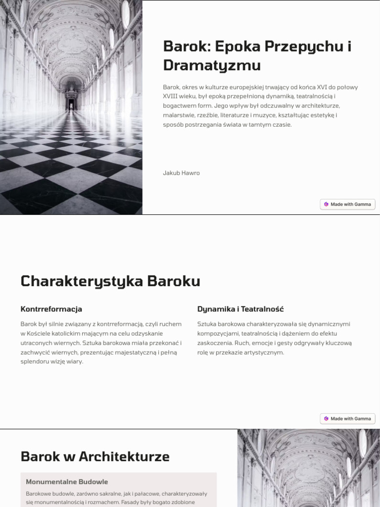 Barok-Epoka-Przepychu-i-Dramatyzmu | PDF