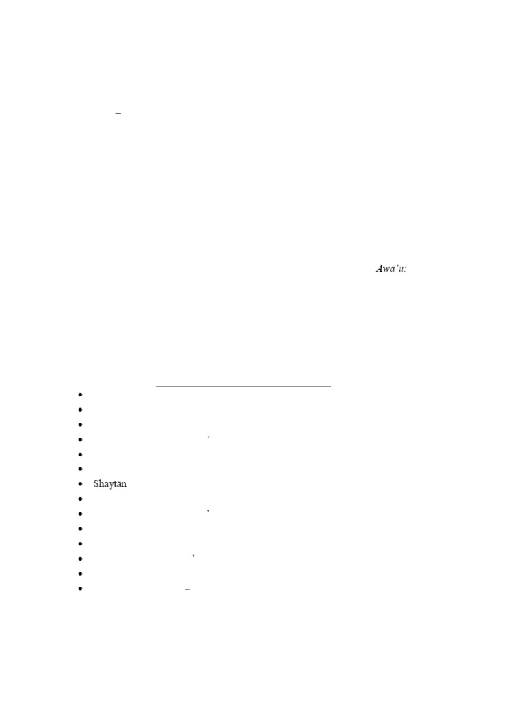 Islamic Studies Lesson Plan For Jss3 Week3 2018 | PDF | Adam | God In Islam