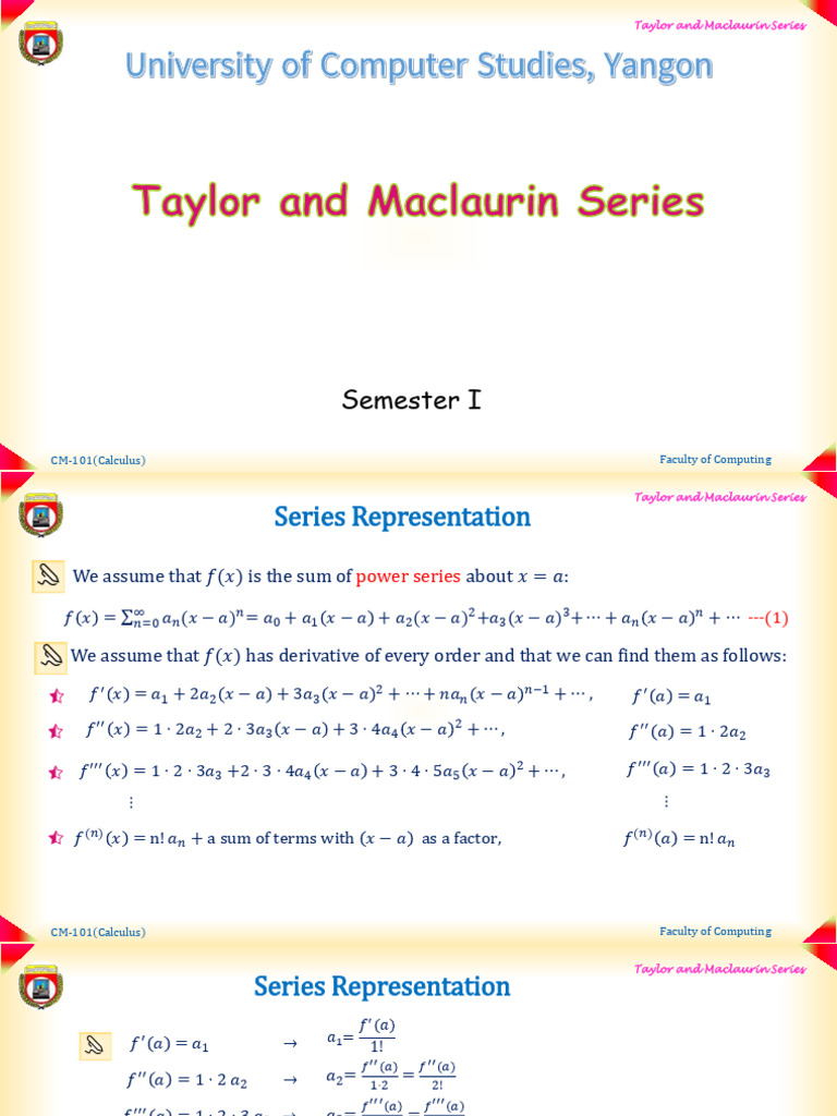 10.8 Taylor Maclaurin Series | PDF | Numerical Analysis | Mathematical ...
