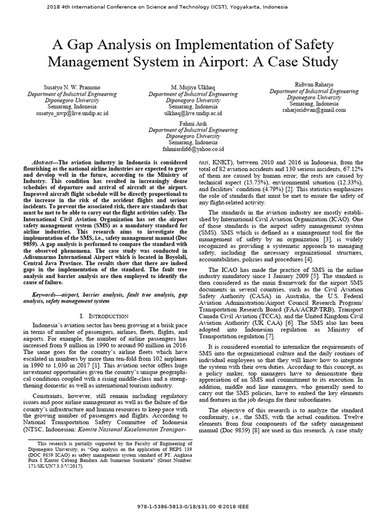 17 - 2018 - A Gap Analysis On Implementation of Safety Management ...