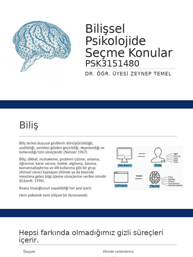 Bili%C5%9Fsel_Psikolojide_Se%C3%A7me_Konular_2 | PDF