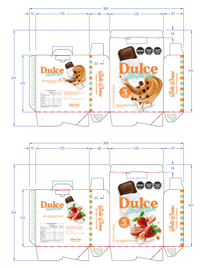 FLOWPACK 2025 - Barras DDL Granizado | PDF | Cocina latinoamericana | Productos lácteos