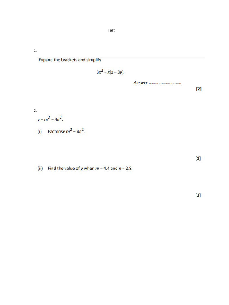 Test Expressions | PDF