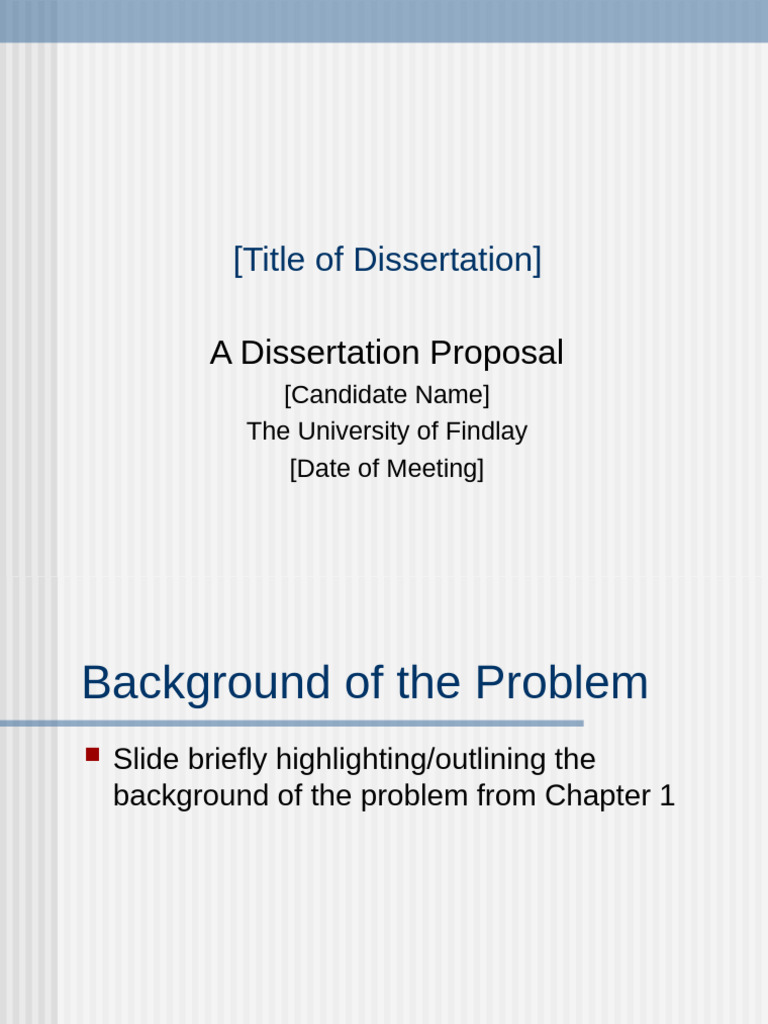 Dissertation Proposal Overview Guide | PDF | Thesis | Empiricism