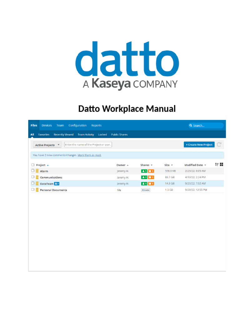 Datto Workplace User Manual Guide | PDF | Computer File | Mobile App