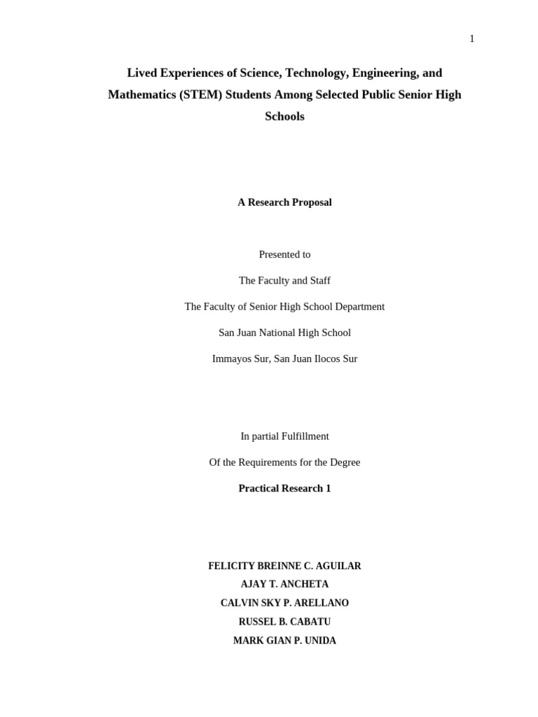 Research Format 2 Pdf Science Technology Engineering And