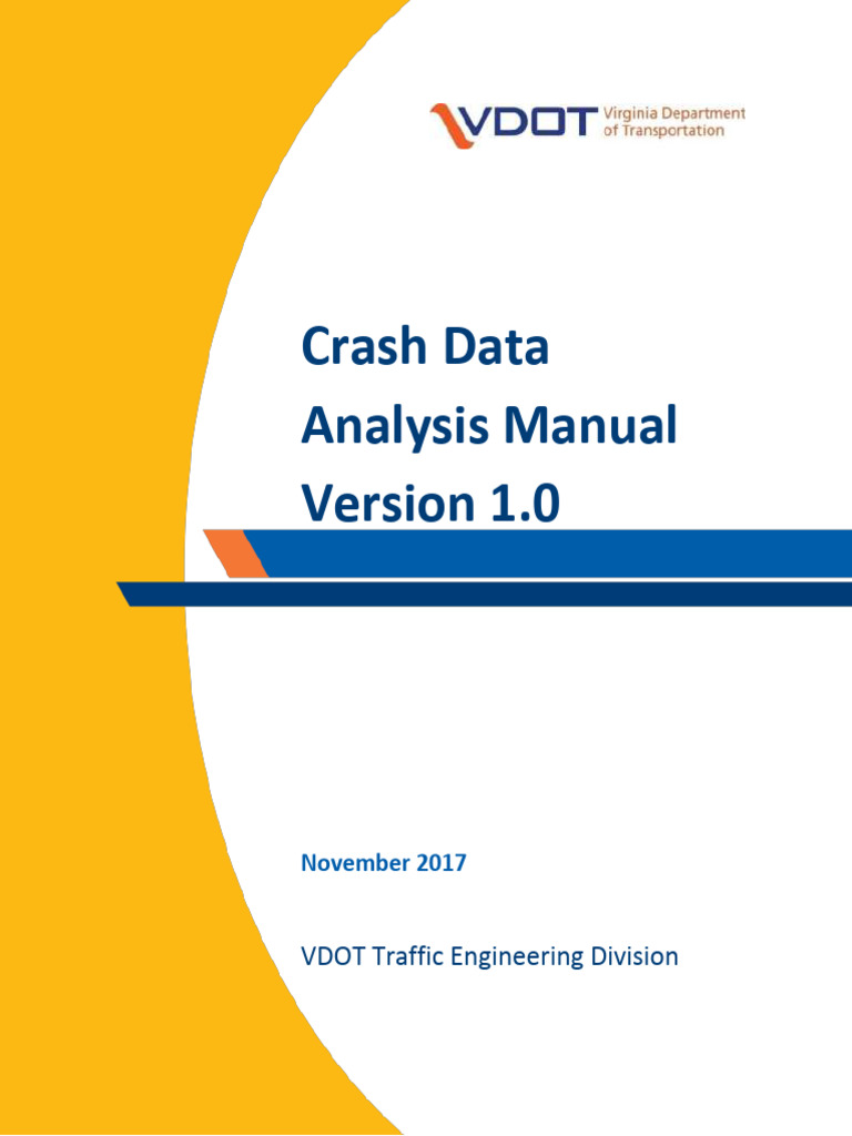 VDOT Crash Data Analysis Manual | PDF | Traffic | Traffic Collision