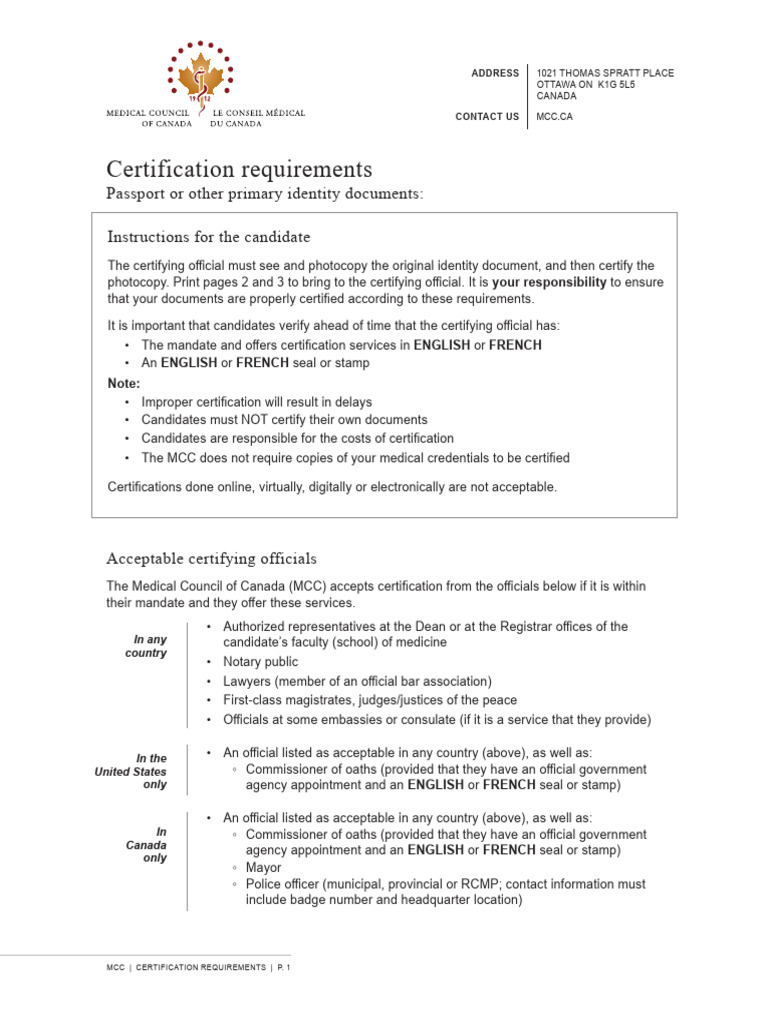 certification-requirements | PDF | Notary Public | Government