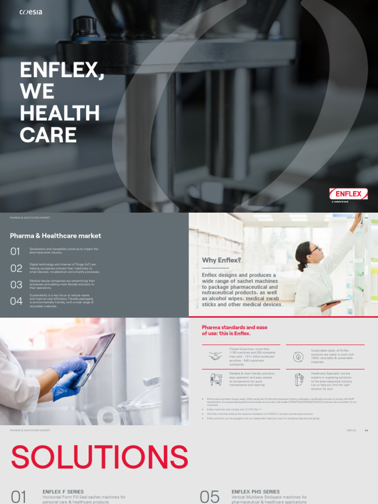 ENFLEX - Pharma & Healthcare - V2 - LoRe | PDF | Printer (Computing ...