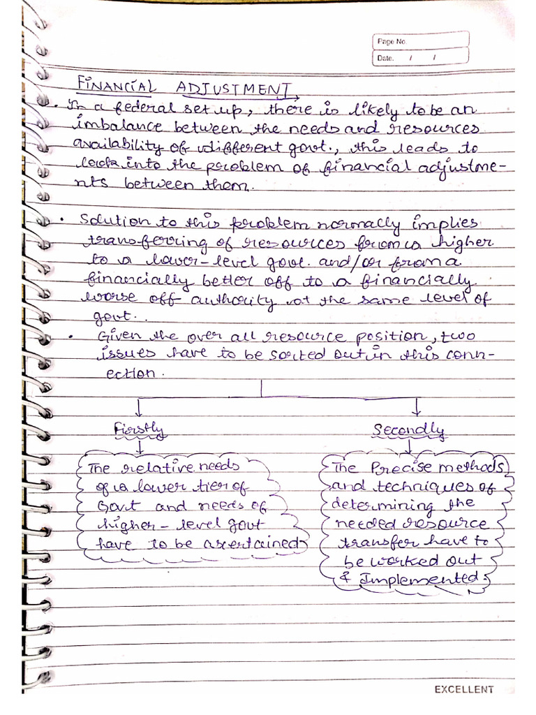 Financial Adjustment | PDF