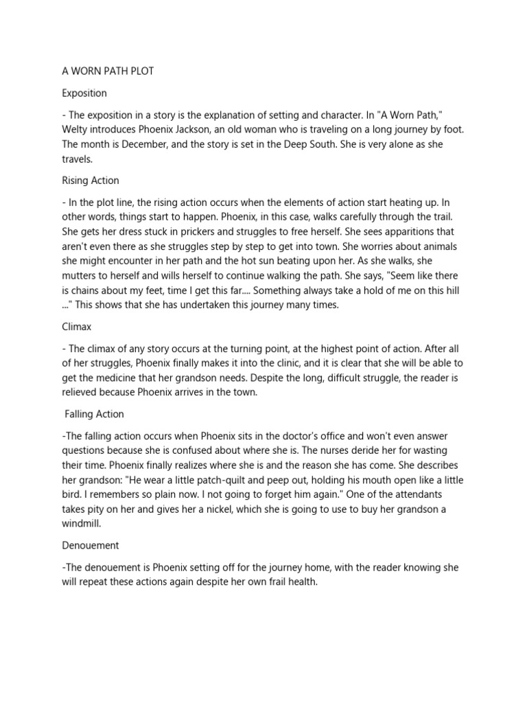 Plot Summary of A Worn Path | PDF